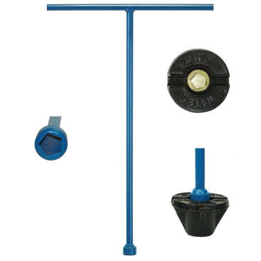 18" T Handle Service Box Wrench Pent End